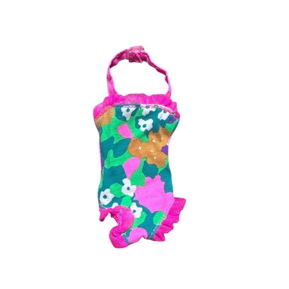 Barbie | Toys | Vintage 99s One Piece Barbie Bathing Suit Pink And ...